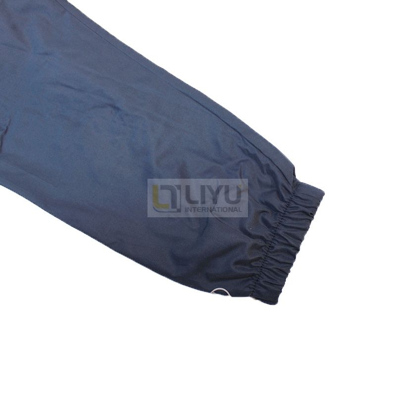 Polyester Rain Coats with Hood Waterproof Jacket Dark Blue Raincoat ...