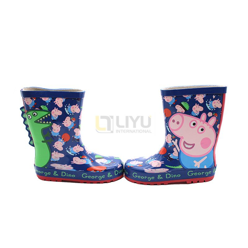 Peppa Pig Rubber Boots George Pig & Dinosaur Boy's & Girl's Wellies ...