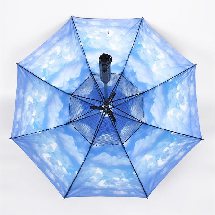 Unique Style Umbrella The Sun Umbrella with A Fan Can Cool Down Adult ...